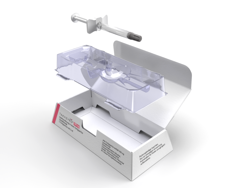 WorldStar Winner: Takhzyro Pre-Filled Syringe Secondary Packaging