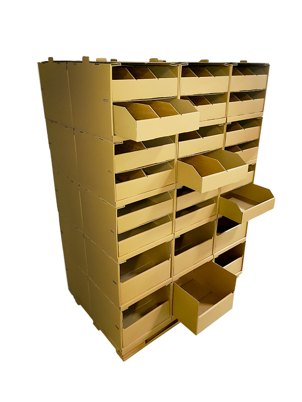 WorldStar Winner: Modular corrugated cardboard rack