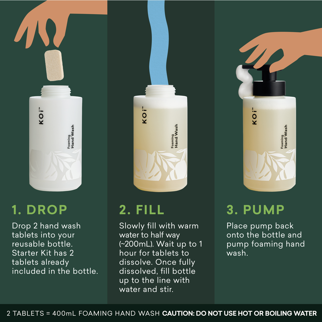 WorldStar Winner: KOi Foaming Handwash Starter Kit and Refillable Tablets