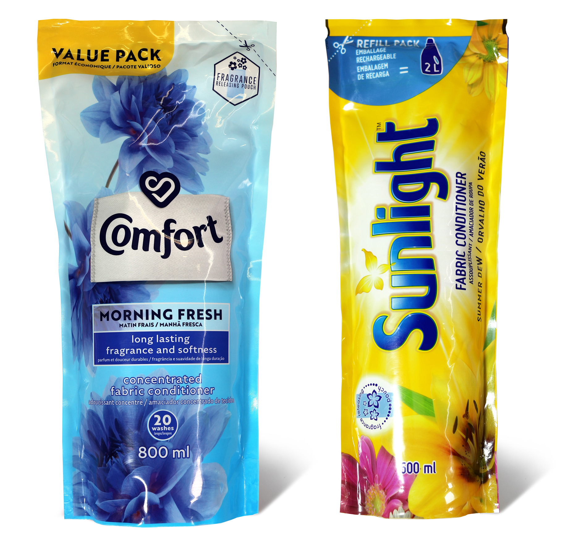 WorldStar Winner: Comfort Fabric Softener and Sunlight Fabric Softener ...
