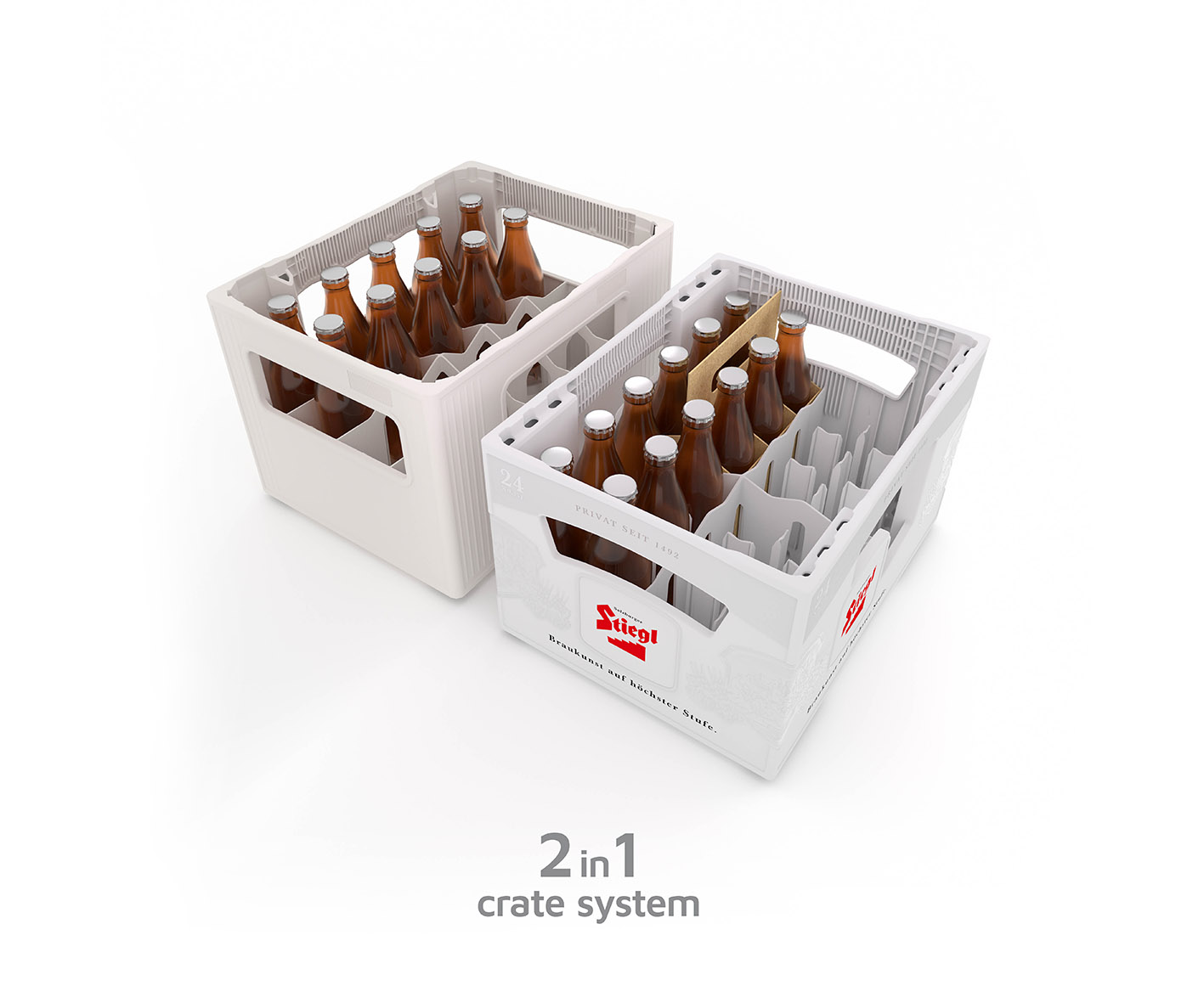 WorldStar Winner: Bone Crate 24 x 0,33l - Hybrid Reusable Beverage Crate